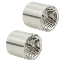 China Stainless Steel 1/2 Inch Male Thread Pipe Connector Straight Union ASME B16.9 for sale