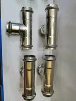 China Sanitary 316l Stainless Steel Reducer Tee With Quick Connection Fitting for sale
