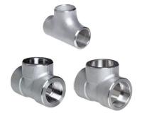 China Incoloy 800HT B366 WPNIC11 1/8 Inch SCH40 Socket Welding Tee Forged Pipe Fitting High Pressure for sale