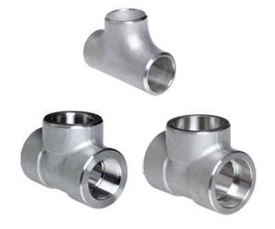 China Incoloy 800HT B366 WPNIC11 1/8 Inch SCH40 Socket Welding Tee Forged Pipe Fitting High Pressure for sale