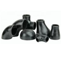 China Carbon Steel Sch40 Butt Welded Elbow Pipe Fittings 90 Degree Equal Black for sale