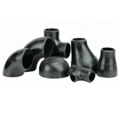 China Carbon Steel Sch40 Butt Welded Elbow Pipe Fittings 90 Degree Equal Black for sale
