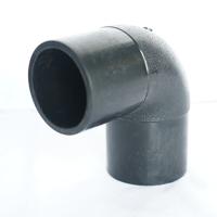 China HDPE 90 Degree Elbow Bend Butt Welding Water Pipe Fittings PE100 PN16 for sale