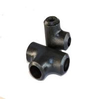 China ASME B16.9 Carbon Steel Butt Weld Equal Tee SCH20 SCH40 1/2-48 Inch for sale