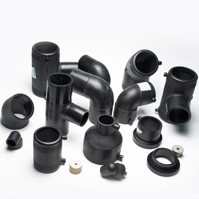 China HDPE Straight Connector 4 Inch 25mm Butt Welding Socket PN16 Pipe Fitting for Water Supply for sale
