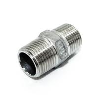 China Stainless Steel Hexagon Nipple Pipe Connector 1/8-27 NPT Male Thread DN10-DN600 for sale