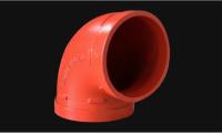 China Iron 90 Degree Butt Welded Short Elbow Pipe Fitting DN100 for Industrial Use for sale