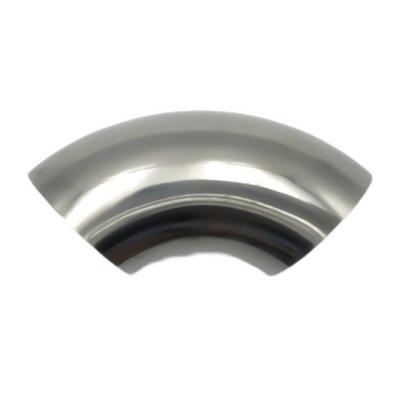 China Stainless Steel 304 316L Sanitary 90 Degree Elbow Butt Weld Pipe Fitting Radius for sale