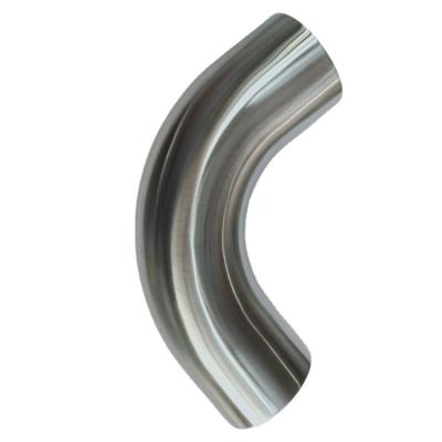 China 4 Inch 316L Sanitary 90 Degree Welded Elbow Long Type 3A Certified Butt Weld Fitting for sale