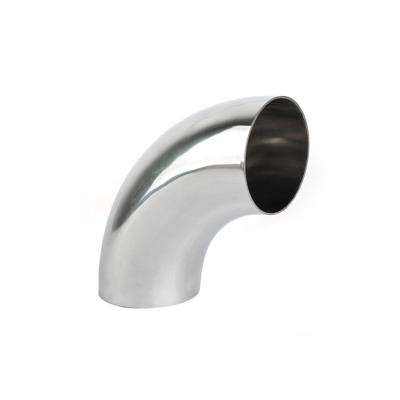 China Sanitary Stainless Steel 90 Degree Elbow 1-12 Inch 304 316L Welding Pipe Fitting for sale