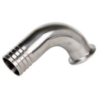 China Sanitary Stainless Steel Tri-Clamp Elbow 90 Degree 1/2 to 8 Inch Hose Barb for sale