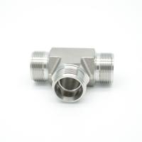 China Stainless Steel Equal Tees Male Tube Adapters 1/16-2 Inch 3000-6000 psi Hydraulic Fittings for sale
