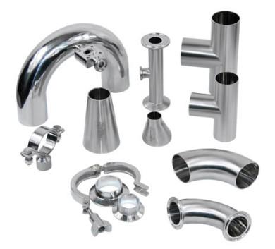 China Stainless Steel 304 Sanitary Weld Tee 4 Way Pipe Fitting DN10-150 for sale