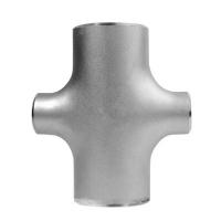 China Butt Weld Straight Cross Seamless Stainless Steel Pipe Fittings 1/2 in 48 in SS 304 316 for sale