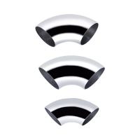 China Stainless Steel Butt Weld Long Radius 90 Degree Elbow 125mm Length Bevel End Pipe Fitting for sale