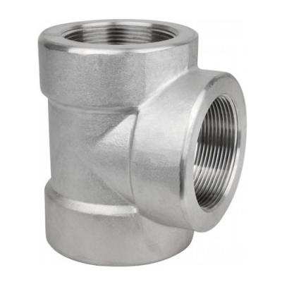 China ASME B16.11 Forged Butt Welded Tee 1/2-48 Inch Carbon Steel Pipe Fitting for sale