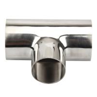 China ASME BPE Sanitary Butt Weld Equal Tee Fitting 304 Stainless Steel 1/2 to 4 Inch for sale