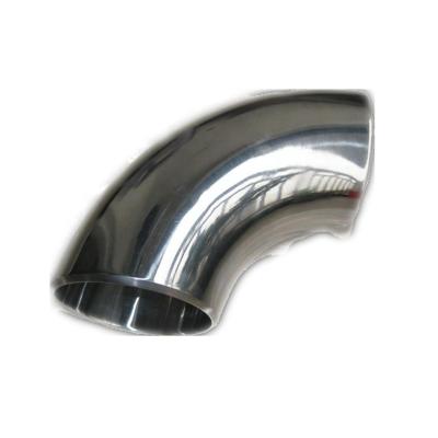 China 90 Degree Stainless Steel Sanitary Elbow SS304 316L Butt-Weld Bend 1D-10D for sale