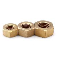 China Copper Hex Nut M4 GB Standard Brass Hardware Fastener for Heavy Industry for sale