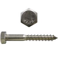 China DIN 571 Hex Wood Screw Stainless Steel 304 M6 M8 M10 M12 High Strength Fasteners for sale