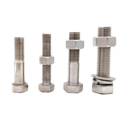 China DIN933 Stainless Steel Hex Bolt M3-M100 SS201 SS304 SS316 Free Samples OEM Fasteners for sale