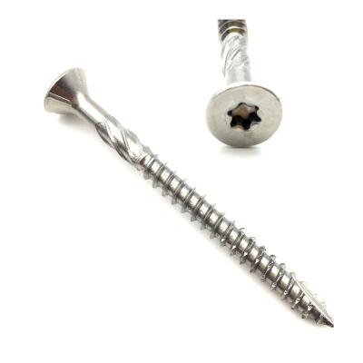 China Stainless Steel 304 316 Deck Screws A2-70 A4-80 Flat Head Metric Fasteners for sale