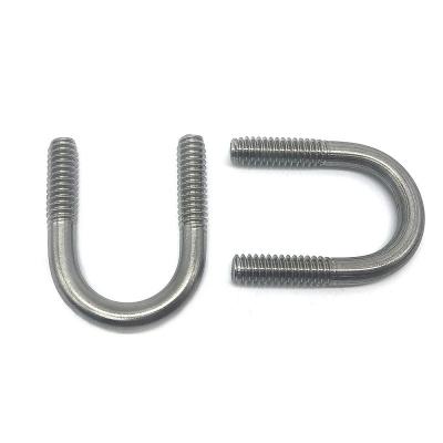 China Stainless Steel Square U Bolt M6 M8 M12 100mm 304 316 for Trucks Motorcycle for sale