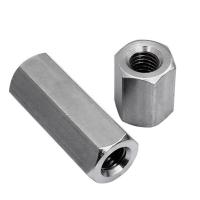 China Stainless Steel Hex Coupling Nut M10 M16 M20 A2 A4 SS304 SS316 DIN6334 for sale