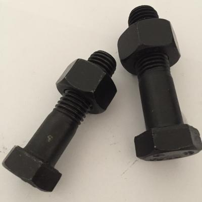 China DIN933 931 Grade 8.8 Carbon Steel Hexagon Head Bolts M20 M24 M30 Black Oxide for sale