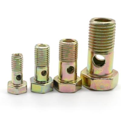 China M16 Banjo Bolt Hollow Banjo Screw Carbon Steel Zinc Plated Automotive Fasteners for sale