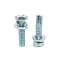 China Stainless Steel Hex Head Bolt M3 Three Parts Combination Screw Fasteners DIN Standard Metric for sale