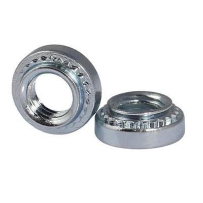 China Steel Round Self Lock Clinching Fasteners Hot Pressing Rivet Lock Nut M3 M12 Hex Nut for sale