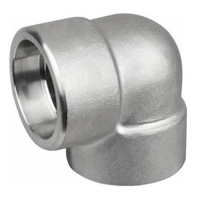 China Inconel 600 Forged Pipe Fitting SCH80 90 Degree 1/8In Socket Welding Elbow for sale
