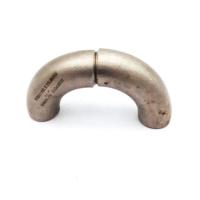 China Super Duplex Stainless Steel 90 Degree Long Radius Elbow ASTM A815 S32750 SCH10S 2 Inch Welding End for sale
