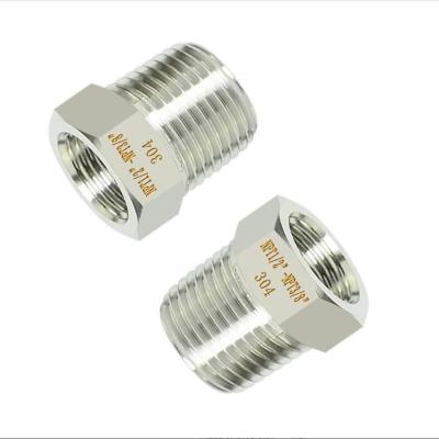 China Copper Nickel Alloy C70600 90/10 Forged Threaded Bushing Reducer 3000LB Pipe Fitting for sale