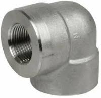 China 3000# ASTM A182 F304 90 Degree Forged Threaded Elbow 3/4 Inch for Machinery for sale