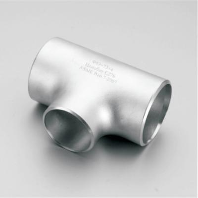 China Super Duplex Stainless Steel Equal Tee 1/2-48 Inch Butt Welded Pipe Fitting for sale
