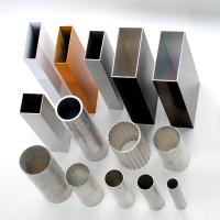 China 6000 Series Anodized Aluminum Tube Rectangular Square Round Pipe 0.8-15mm Wall for sale