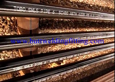 China ASTM A335 P5 Alloy Steel Seamless Pipe Beveled End Double Random Length 1/2 to 24 Inch for sale