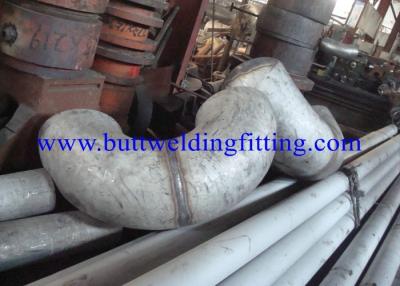 China Seamless Duplex Stainless Steel Elbow Butt Weld Fittings ASTM A815 UNS S31803 S32205 90 Degree 1.5D for sale