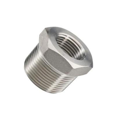 China ANSI Forged 304L Stainless Steel NPT Female Threaded Bushing Fittings 3000LBS 1/8-4 Inch for sale