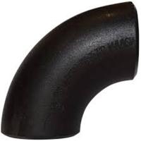 China ANSI B16.9 A234 WPB Carbon Steel 90 Degree LR Elbow 1/2-48 Inch Seamless Butt-Weld Black Painted for sale