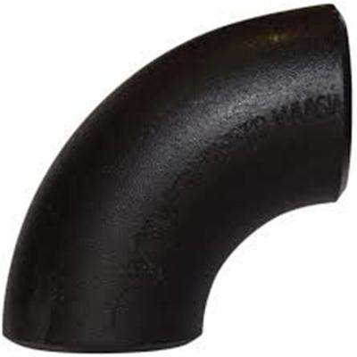 China ANSI B16.9 A234 WPB Carbon Steel 90 Degree LR Elbow 1/2-48 Inch Seamless Butt-Weld Black Painted for sale