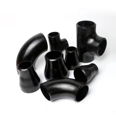 China Pipe elbow tee reducer cap flange ms carbon steel fitting for sale
