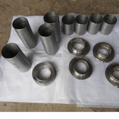 China Titanium ASTM B363 Gr WPT12 Seamless Lap Joint Flange Short Pattern Stub End DN15-600 for sale