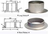 China 904L Stainless Steel Stub End Butt Weld Pipe Fitting ASME B16.9 2-8 Inch for sale