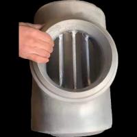 China Monel K-500 Barred Reducing Tee 12 x 8 Inch SCH80 Butt Weld Fitting ASME B16.9 for sale
