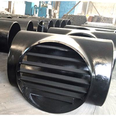 China ASME B16.9 Carbon Steel ASTM A234 WPB Butt Welding Reducing Tee Barred Tee 1/2-48 Inch for sale