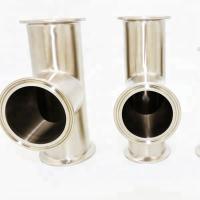 China Sanitary Stainless Steel Tri Clamp Tee DIN25 DN25-DN100 10 Bar for Food Industry for sale
