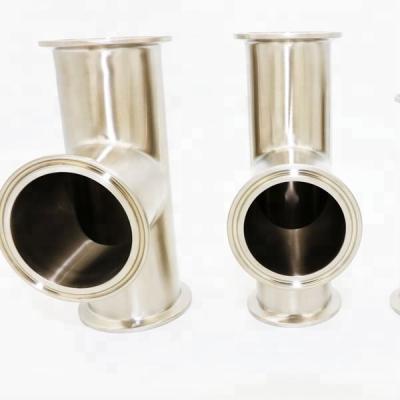 China Sanitary Stainless Steel Tri Clamp Tee DIN25 DN25-DN100 10 Bar for Food Industry for sale
